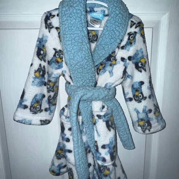 Lucy | Pajamas | Bluey Toddler Robe Blue And White | Poshmark